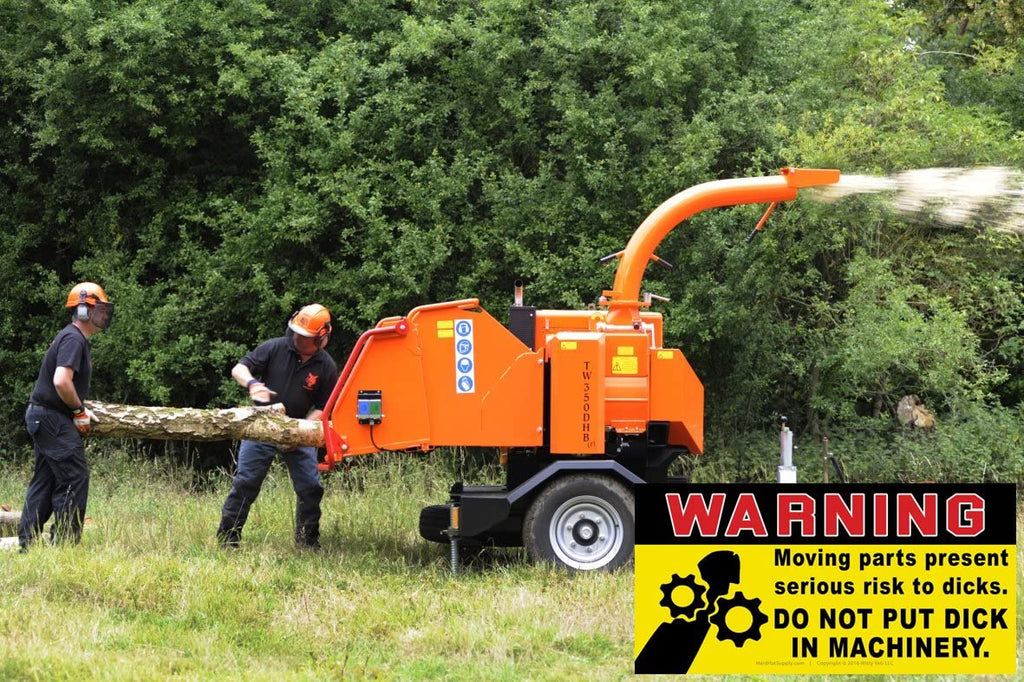 "Dont Put Dick in Machinery" Prank Stickers – Witty Yeti